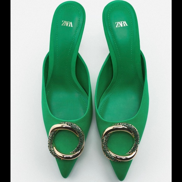 Zara | Shoes | Zara Embellished Mules | Poshmark